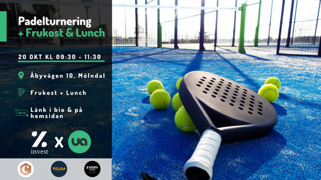 Padelturnering + Frukost & Lunch - Unga Aktiesparare